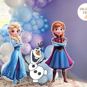 Frozen Cutouts, Frozen Party Decoration, Frozen Birthday Party, Elsa ...