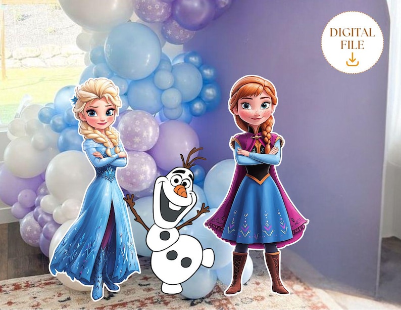 Frozen Cutouts, Frozen Party Decoration, Frozen Birthday Party, Elsa ...