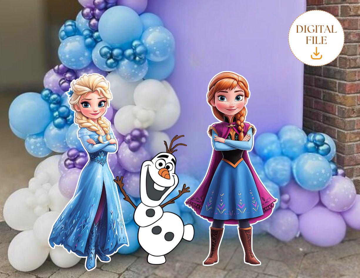 Frozen Cutouts, Frozen Party Decoration, Frozen Birthday Party, Elsa ...