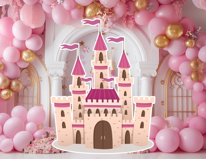 Castle Big Cutout, Princess Castle Party Decor, Princess Backdrop ...