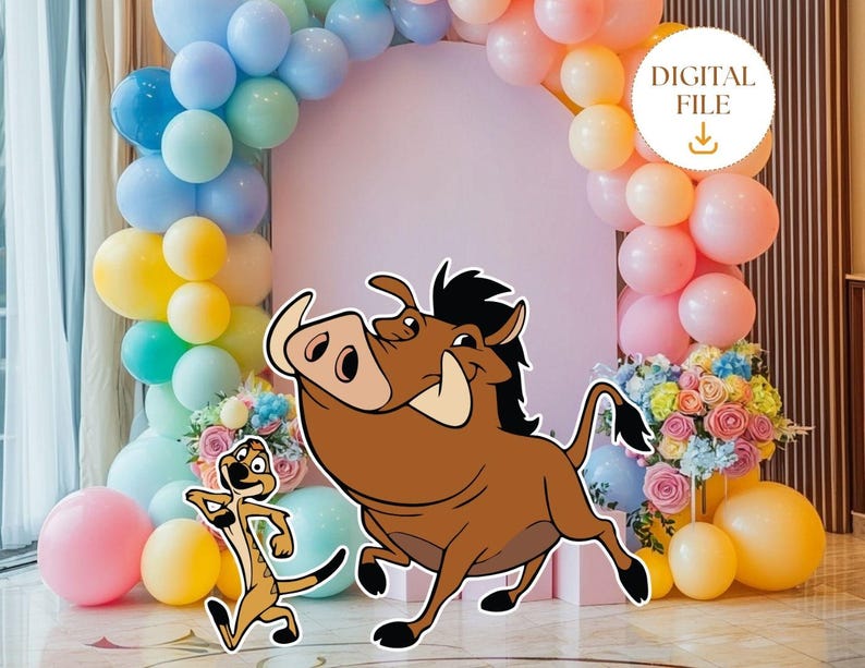 Lion King Cutout, Lion King Decor, Simba Cutouts, Lion King Birthday ...