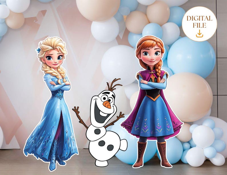 Frozen Cutouts, Frozen Party Decoration, Frozen Birthday Party, Elsa ...