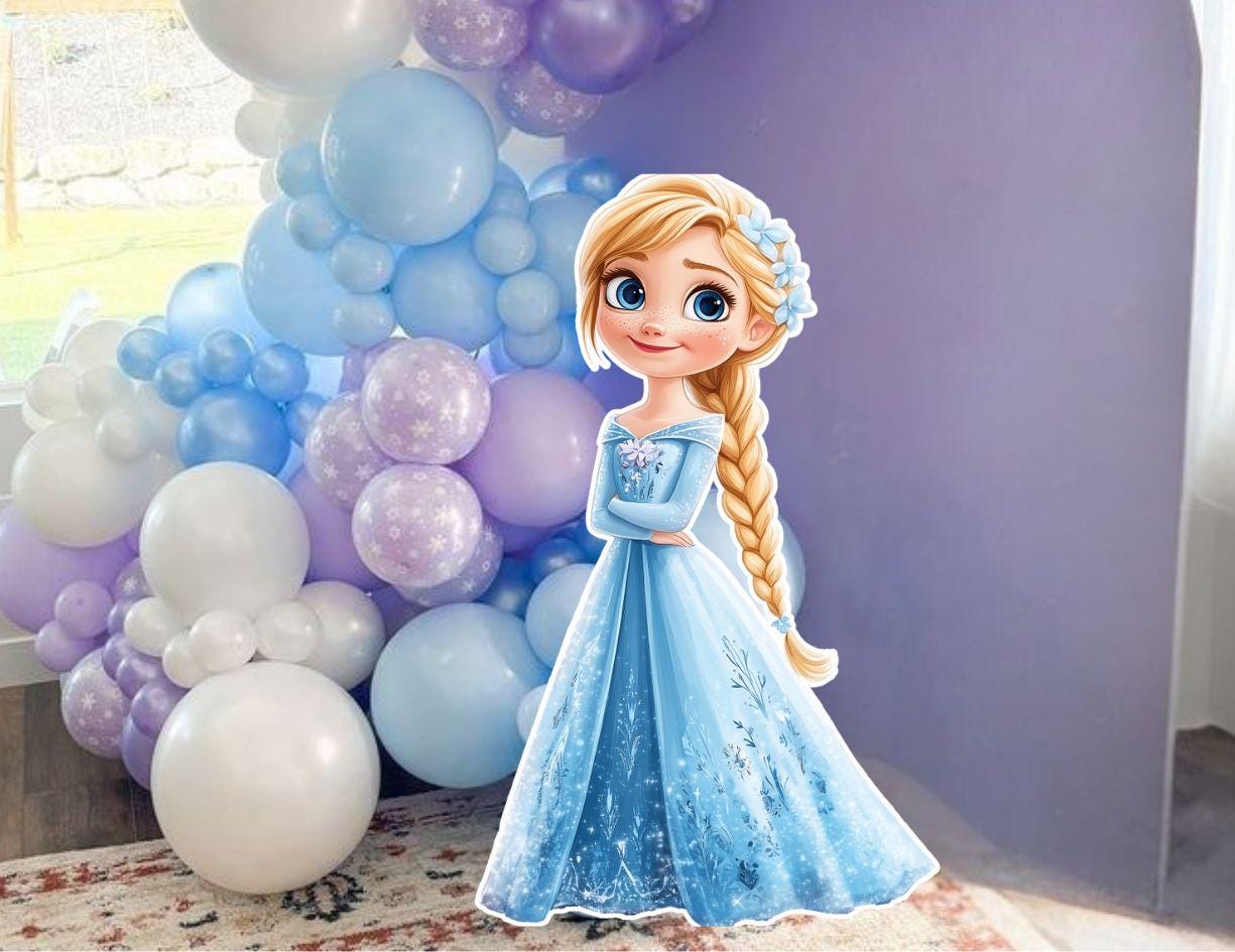 Elsa Cutout, Frozen Decor, Frozen Party Decoration Theme, Birthday ...