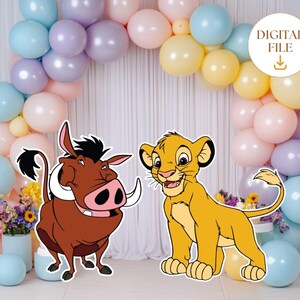 Lion King Cutout, Simba Cutout Decor, Lion King Theme Party Decoration ...