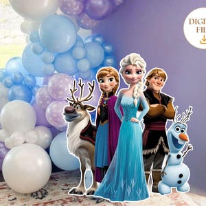 Frozen Character Cutouts, Elsa Cutout, Anna Cutout, Frozen Party Decoration, Olaf Cutout, Frozen ...