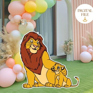 Lion King Cutout, Baby Simba Decor for Party, Lion King Simba Party ...
