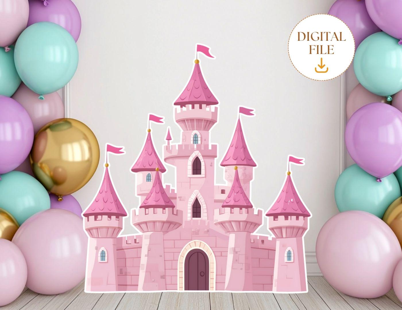 Castle Cutout, Princess Castle Cutout Decor, Princess Party Decoration ...