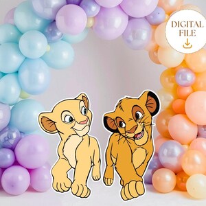 Lion King Cutout, Baby Simba Decor, Lion King Themed Party Decoration ...