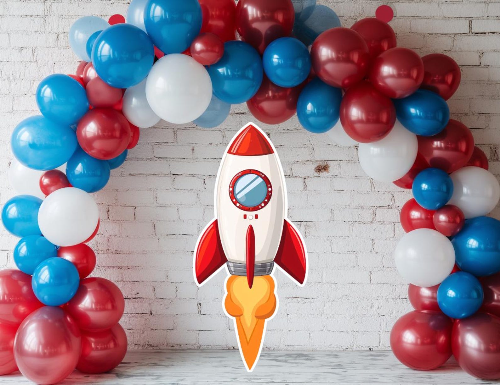 Space Rocket Big Decor, Astronaut Party Prop, Girl Astronaut Cutout ...