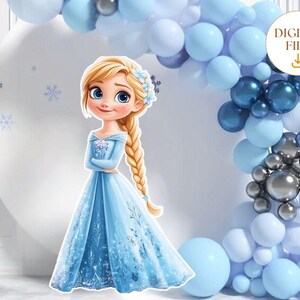 Elsa Cutout, Frozen Decor, Frozen Party Decoration Theme, Birthday ...