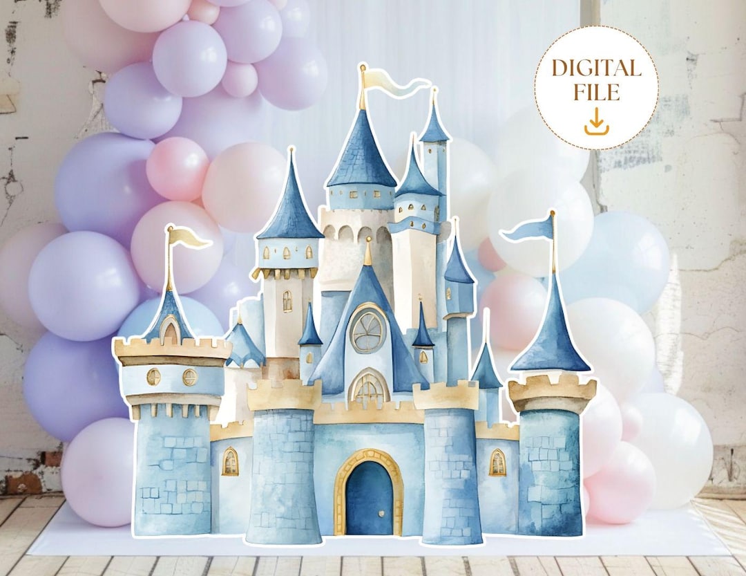 Castle Cutout, Princess Castle Cutout Decor, Princess Party Decoration ...