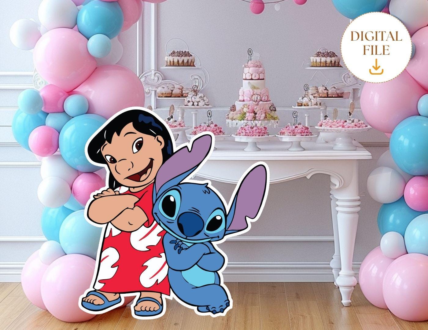 Lilo & Stitch Big Decor Cutout, Stitch Birthday Party Prop, Lilo and ...