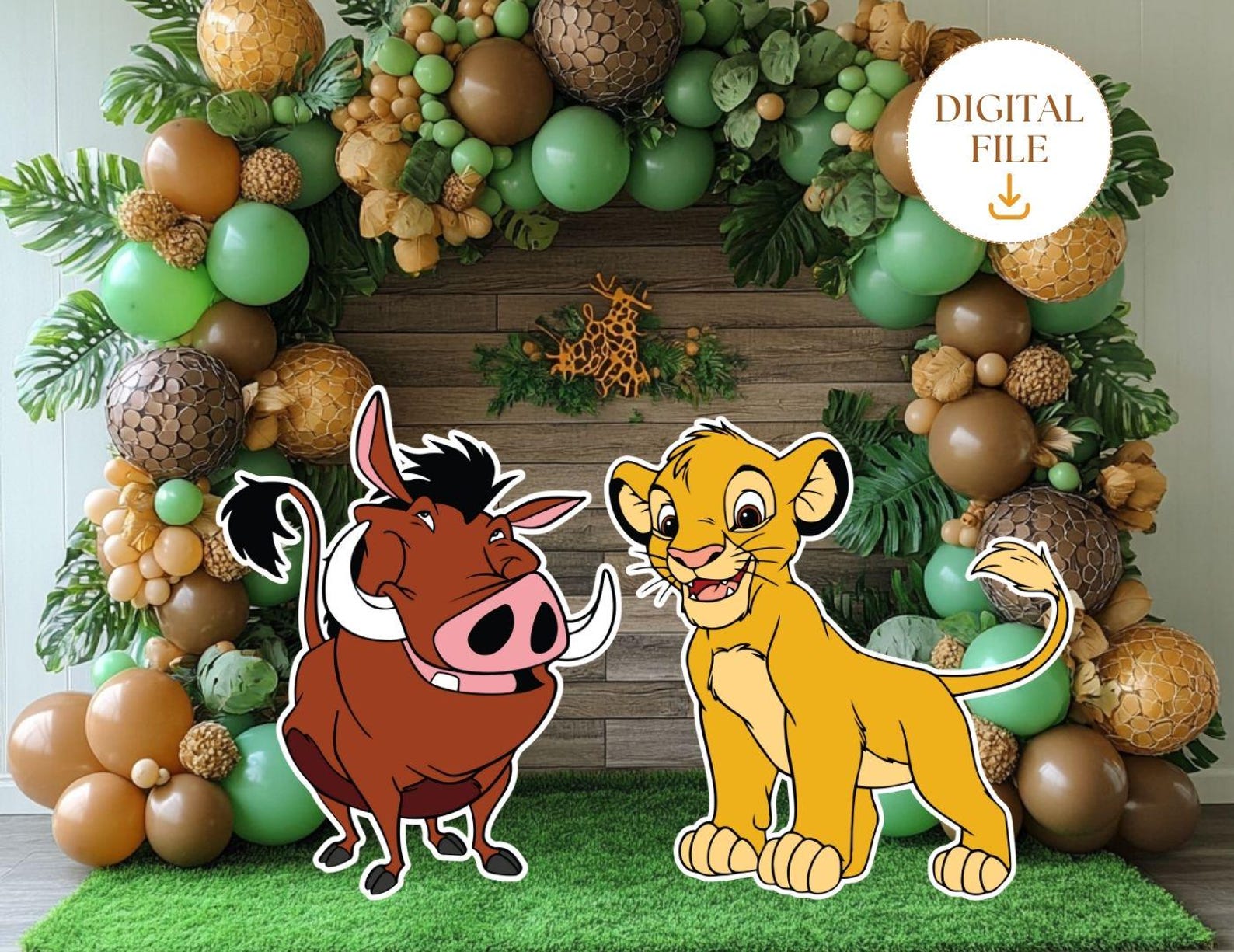 Lion King Cutout, Simba Cutout Decor, Lion King Theme Party Decoration ...