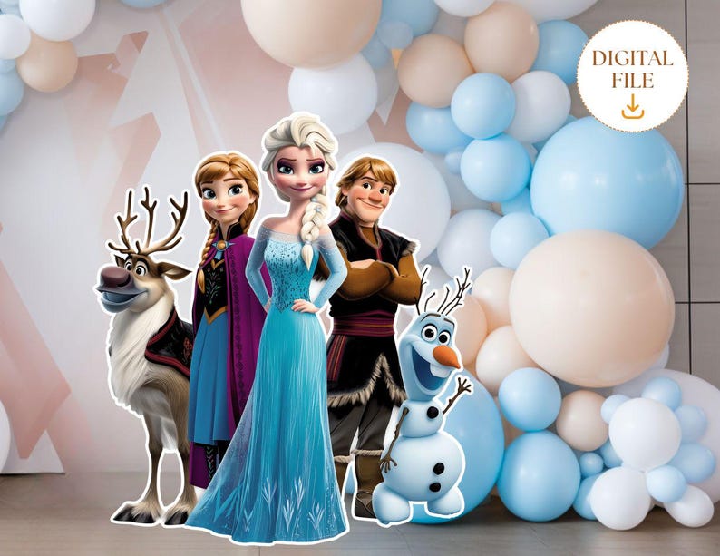 Frozen Character Cutouts, Elsa Cutout, Anna Cutout, Frozen Party ...