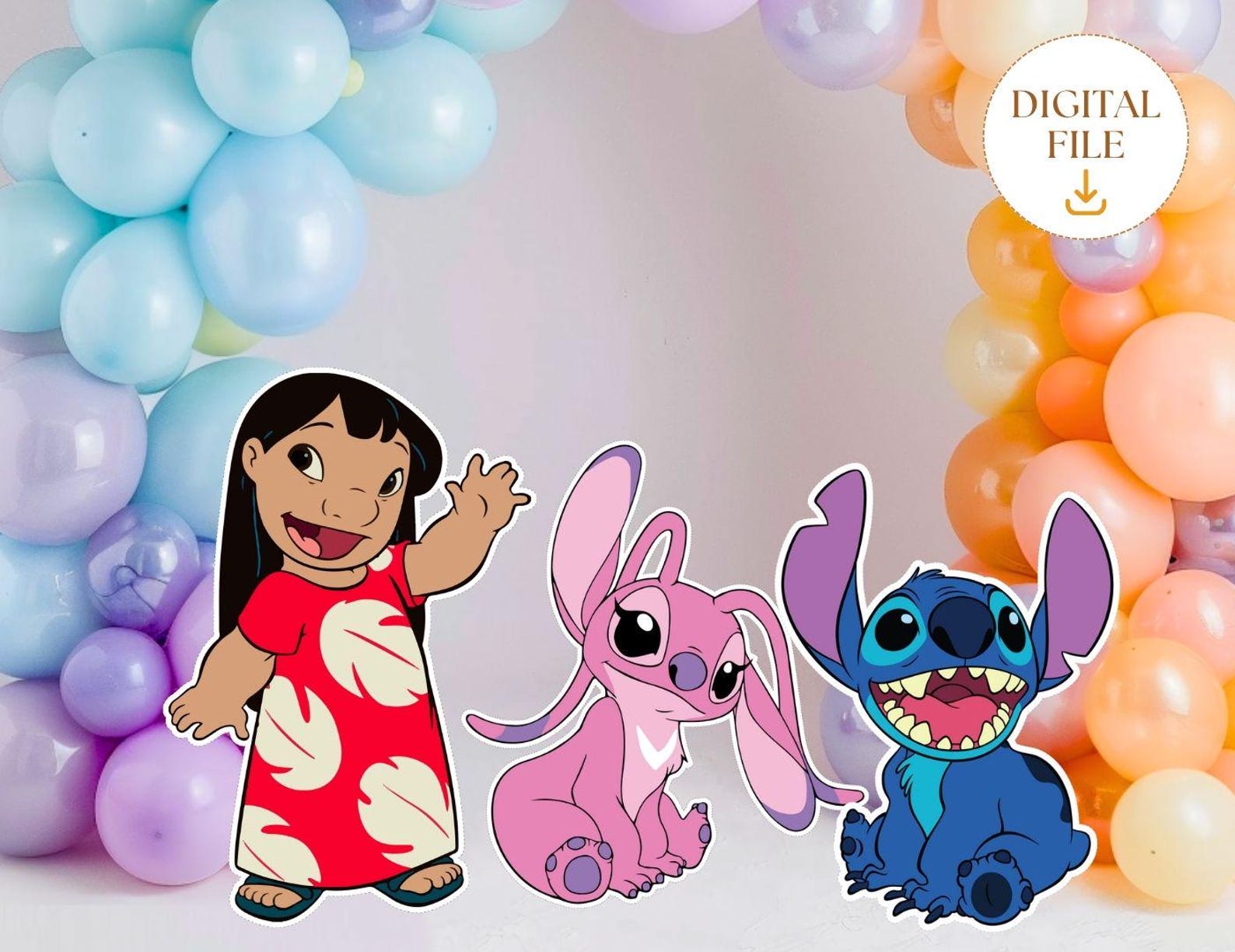 Lilo and Stitch Cutout Bundle, Stitch Party Theme, Lilo and Stitch Big ...
