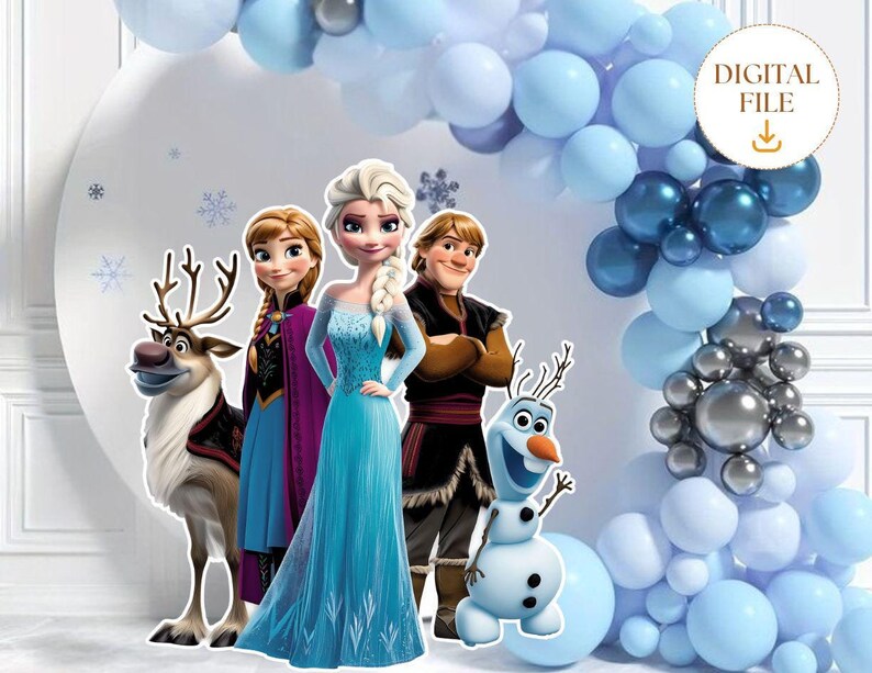 Frozen Character Cutouts, Elsa Cutout, Anna Cutout, Frozen Party ...