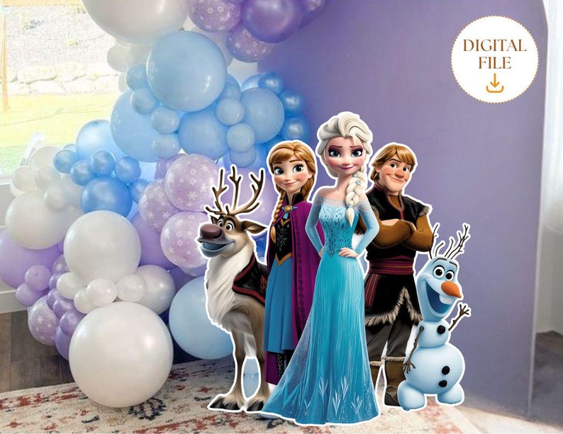 Frozen Character Cutouts, Elsa Cutout, Anna Cutout, Frozen Party ...
