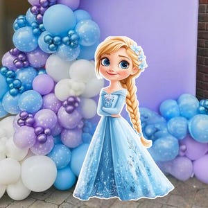 Elsa Cutout Frozen Decor, Frozen Party Decoration, Birthday Party ...