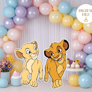Lion King Cutout, Baby Simba Decor, Lion King Themed Party Decoration ...