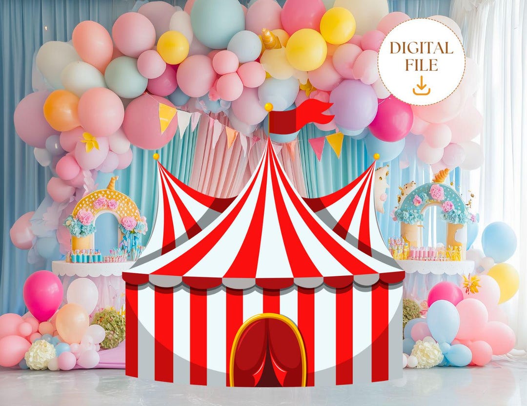 Circus Carnival Cutout Decor, Carnival Baby Shower, Circus Theme ...