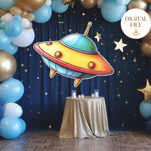 Cut Out Template 35 Props, Astronaut Party Diy Photo Booth Props, Diy ...
