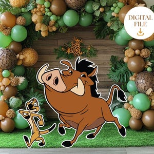 Lion King Cutout, Lion King Decor, Simba Cutouts, Lion King Birthday ...