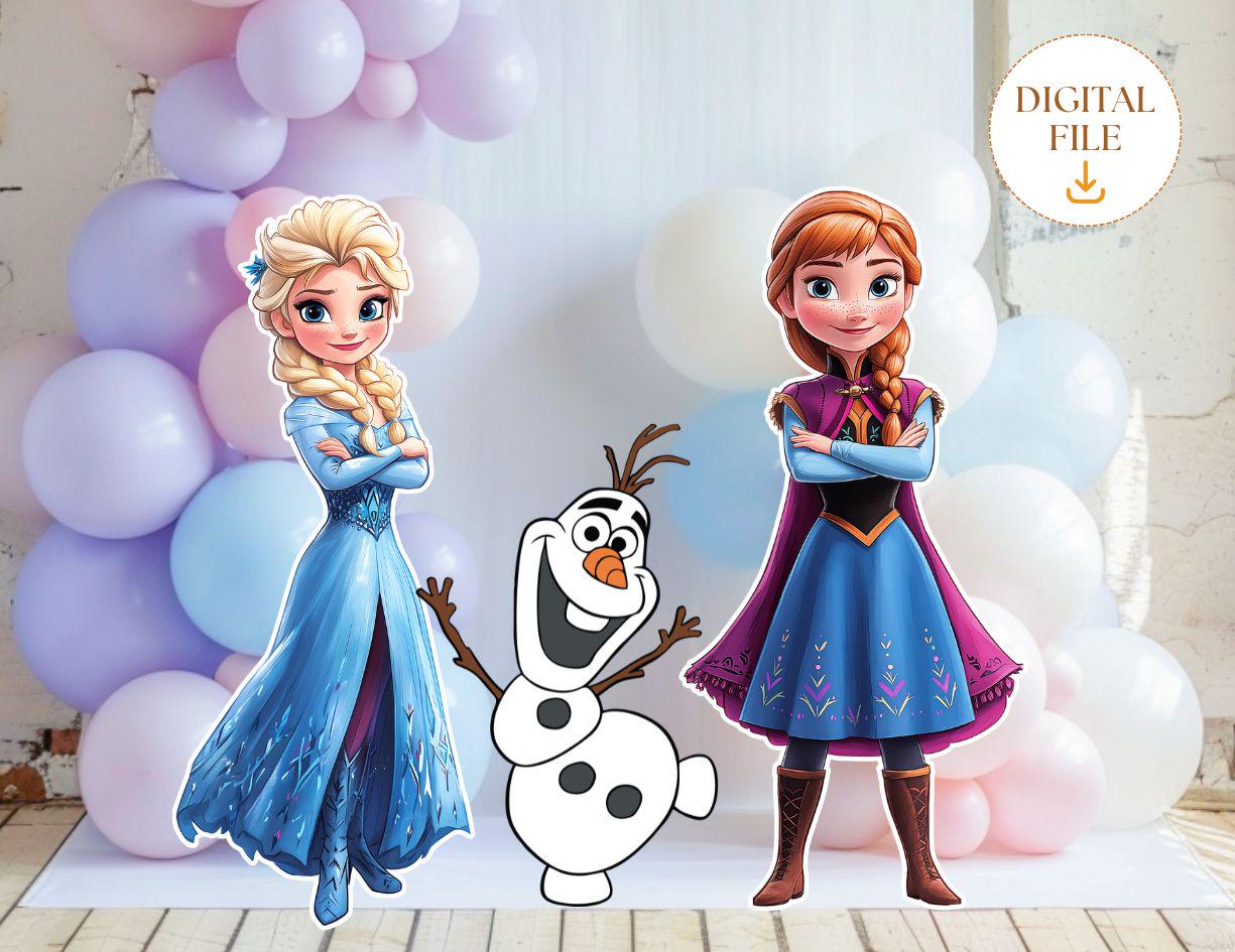 Frozen Cutouts, Frozen Party Decoration, Frozen Birthday Party, Elsa ...