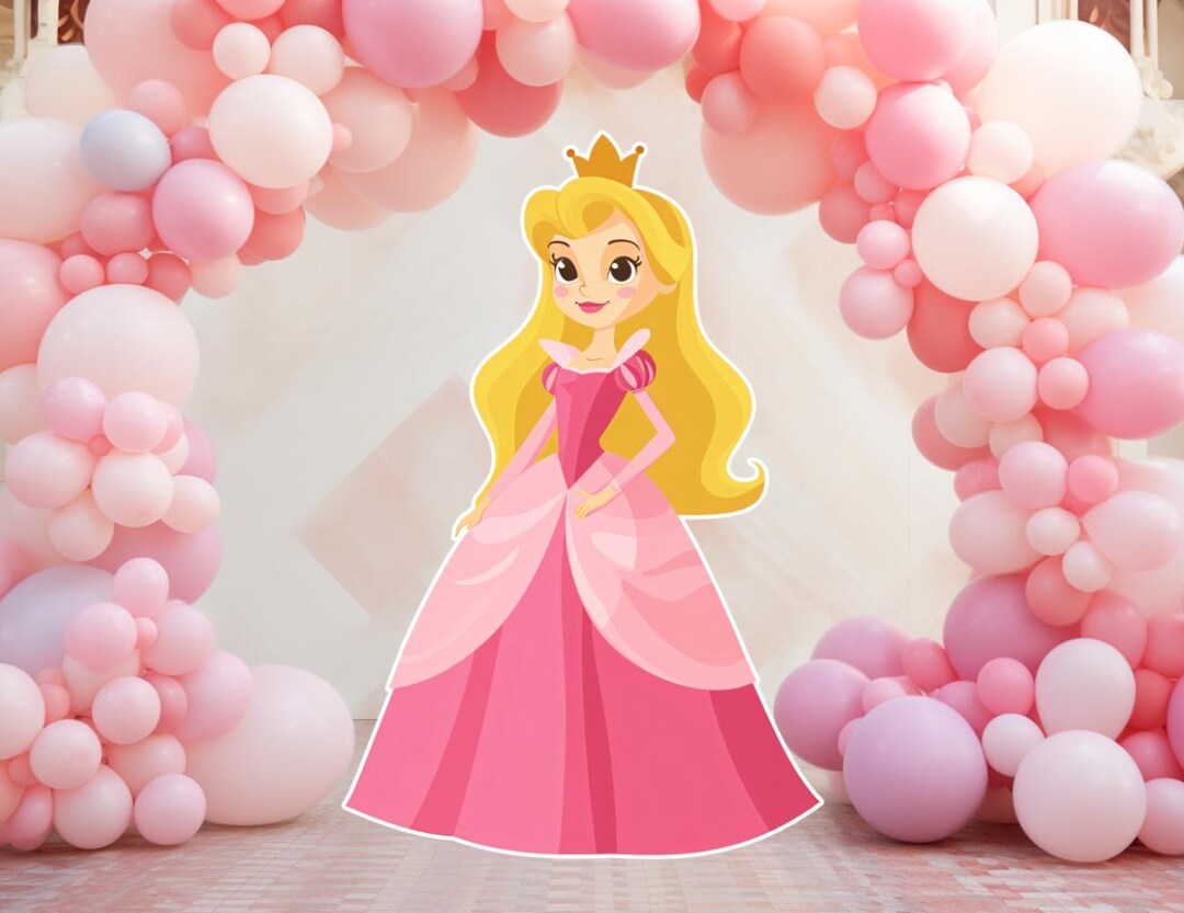 Princess Big Decor, Cutout Decor Princes, Princes Birthday Decoration ...