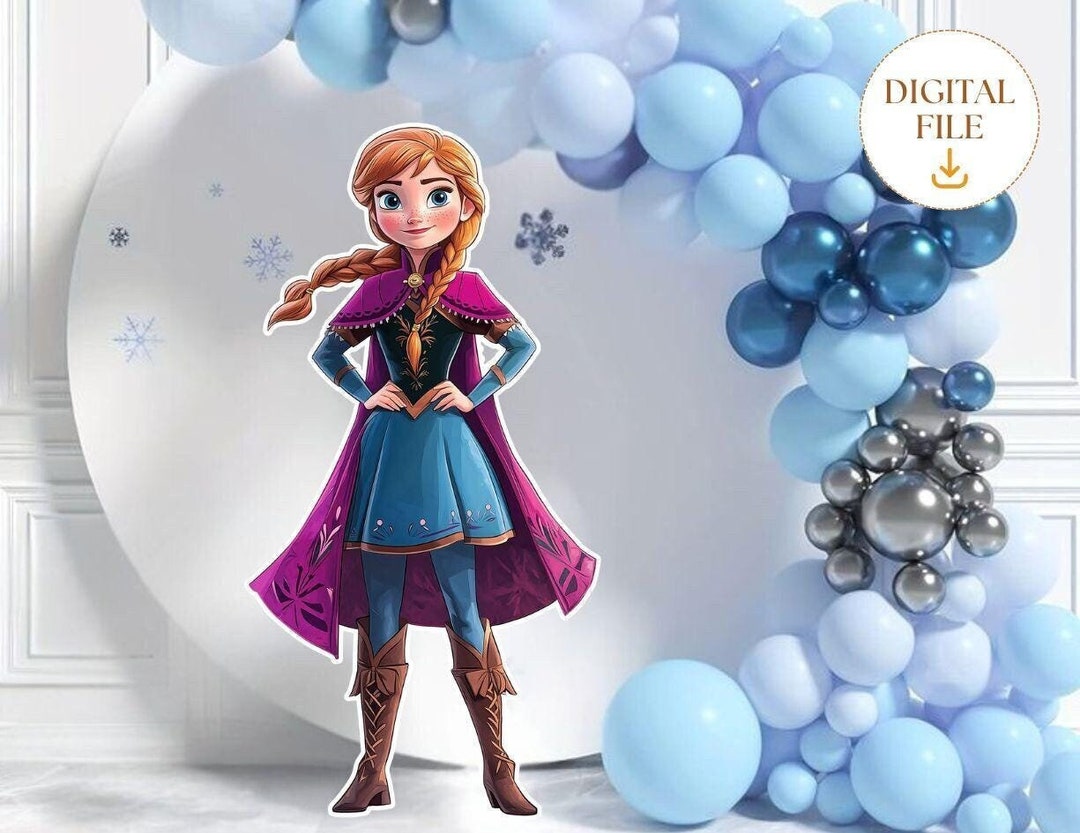 Anna Cutout Frozen Decor, Frozen Party Decoration, Birthday Party ...