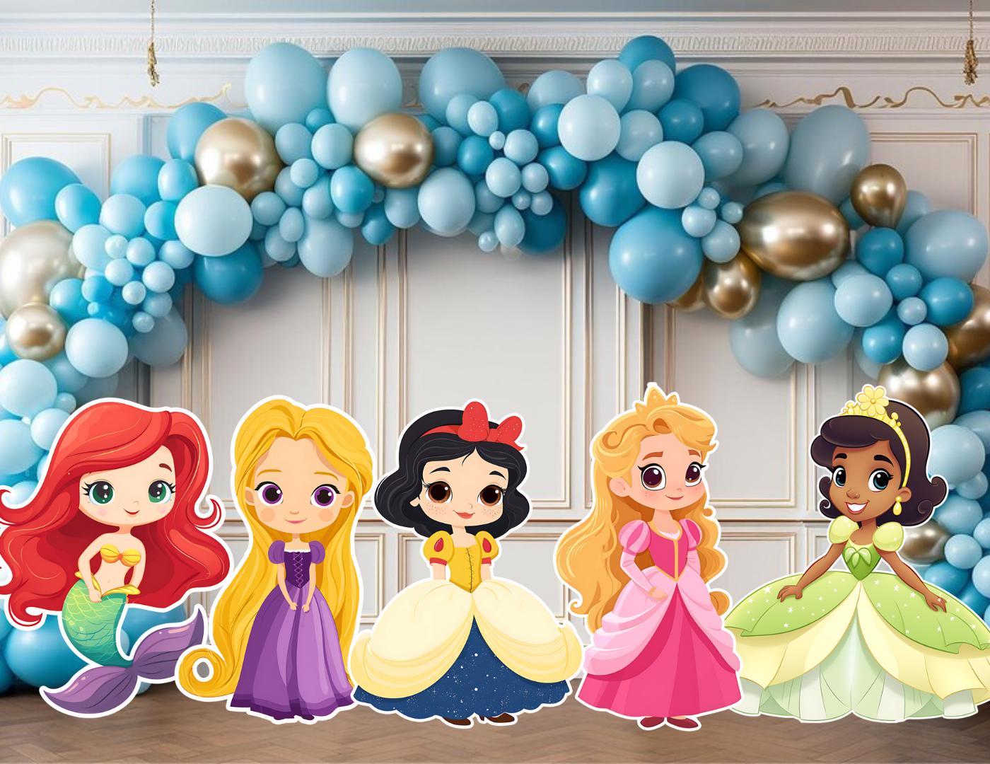 Princess Cutout Decor Bundle: Aurora, Ariel, Rapunzel, Tiana (digital ...