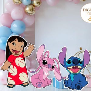 Lilo and Stitch Cutout Bundle, Stitch Party Theme, Lilo and Stitch Big ...