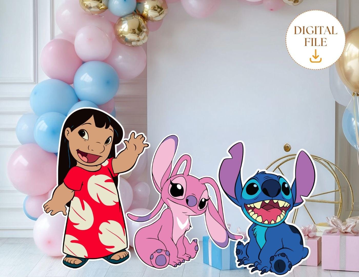 Lilo and Stitch Cutout Bundle, Stitch Party Theme, Lilo and Stitch Big ...