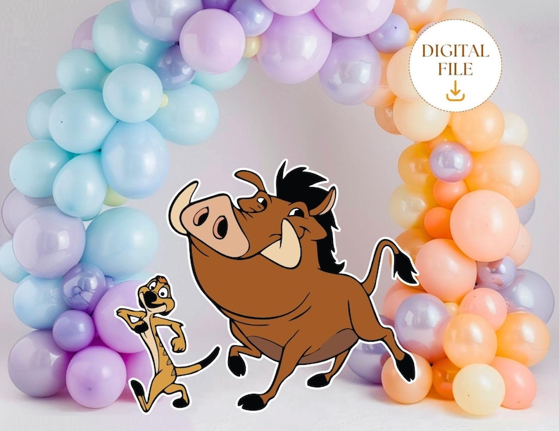 Lion King Cutout, Lion King Decor, Simba Cutouts, Lion King Birthday ...