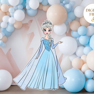 Elsa Cutout, Frozen Theme Decor, Frozen Party Decoration, Princess ...