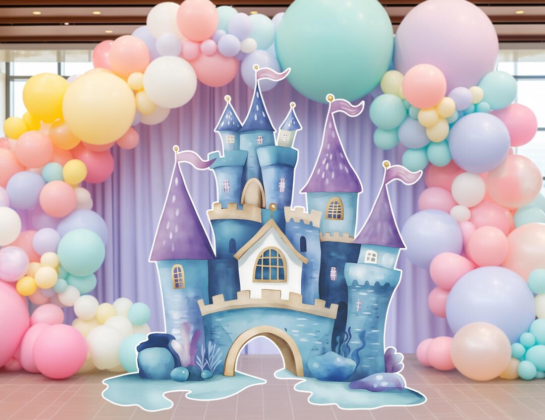 Castle Big Decor, Cutout Princess Birthday Party, Princess Castle ...