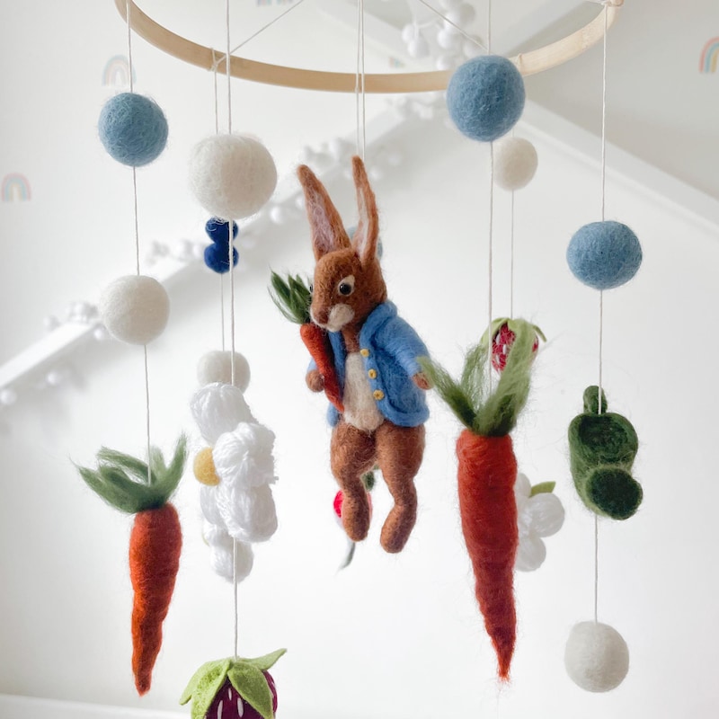 Felt Peter Rabbit Mobile - Etsy