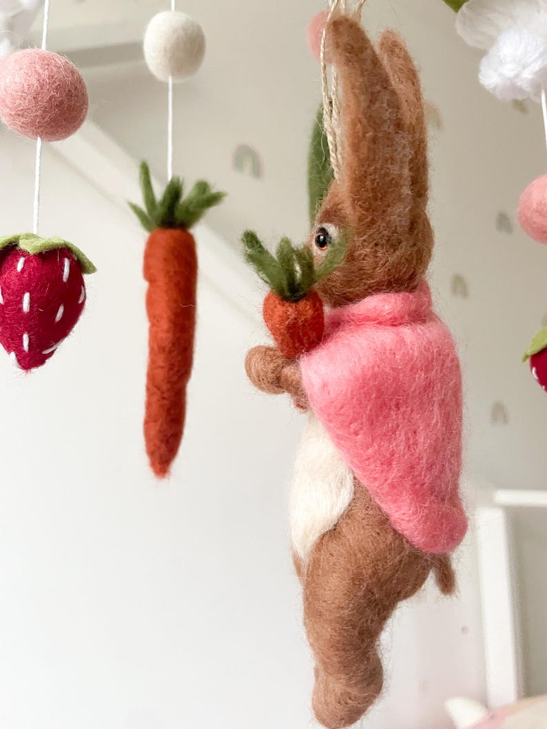 Beatrix Potter Baby Mobile – Pink Flopsy and Hot Air Balloon - Girls ...