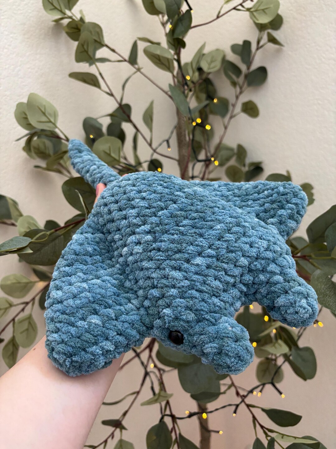 Manta Ray Crochet Plushie | Ocean, Beach Themed, Conservation, Holiday ...