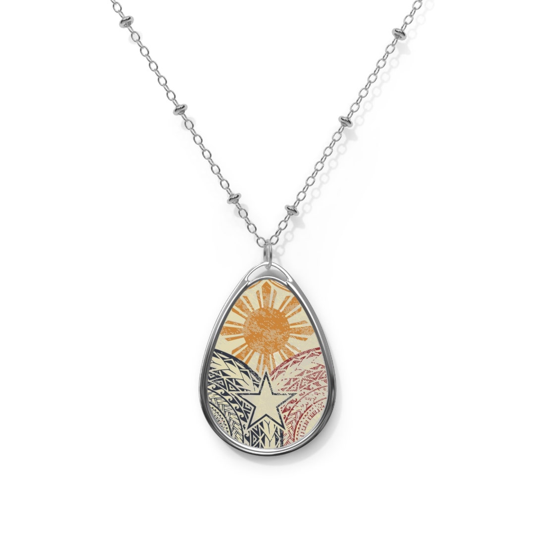 Ellipse Pinoy Pendant Necklace Filipino Gift/birthday/holiday ...