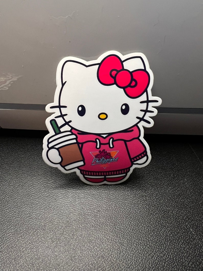 Hello Kitty Philippines Hoodie Sticker, Filipino, Pinoy, Philippines ...