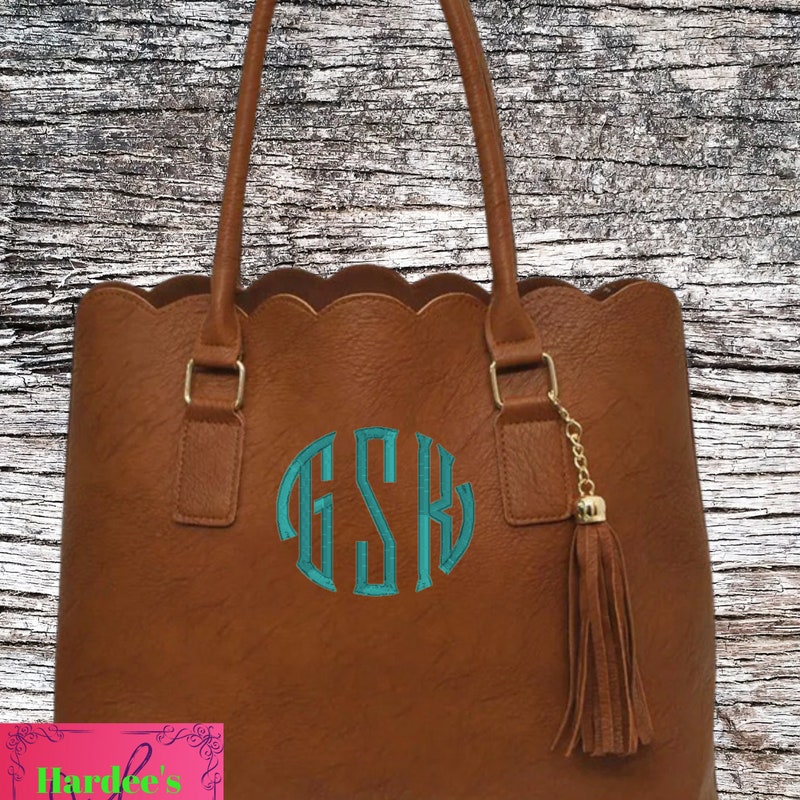 Monogram Scallop - Etsy