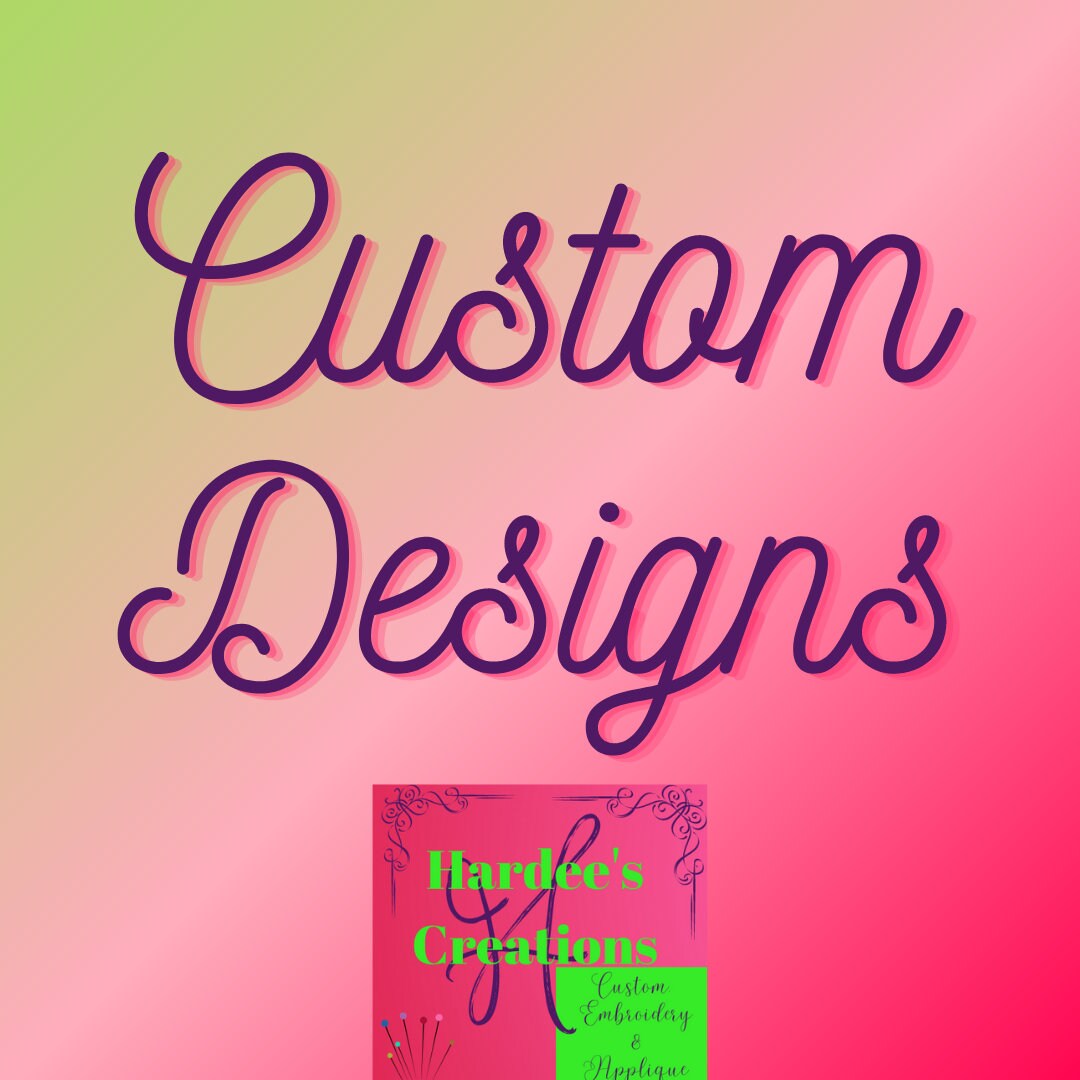 Custom Embroidery Monogram and Name Personalization | Handmade Custom ...