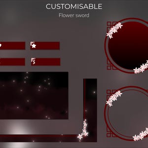 Flower Blade Screen & Overlay Package | Twitch | Animated Overlays ...