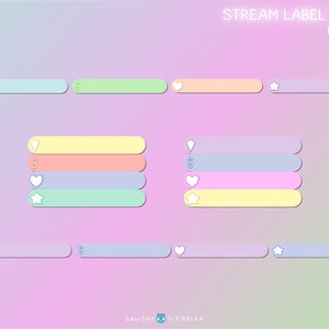 9x Pastel Recent Alert Stream Label Pack 9 Pastel Colors 4 Labels per ...