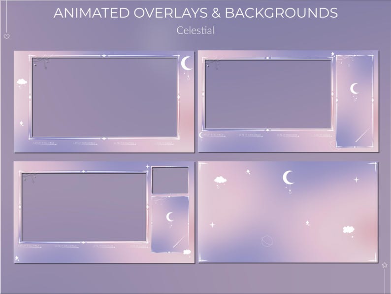Celestial Twitch Overlay – Animated Stream Bundle W/ Panels, Alerts ...