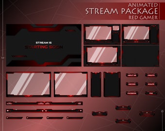 Red Twitch Panels - Etsy