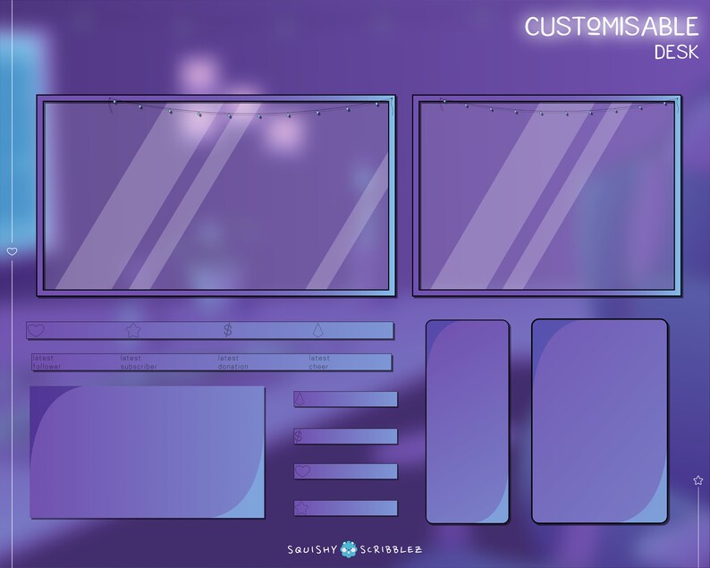 Lofi Desk Stream Package Animated Twitch Overlays - Etsy Australia