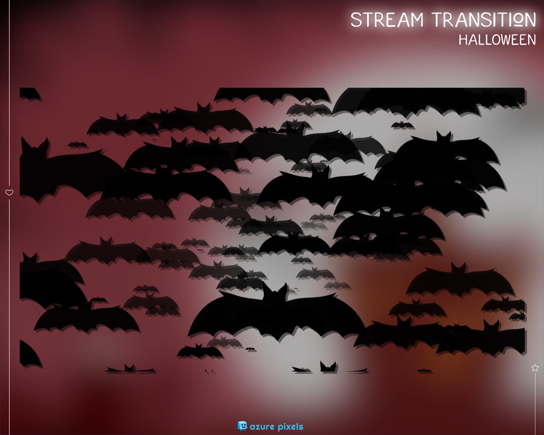 Bat Transition for Twitch Halloween Stinger Twitch Streamer Stream ...