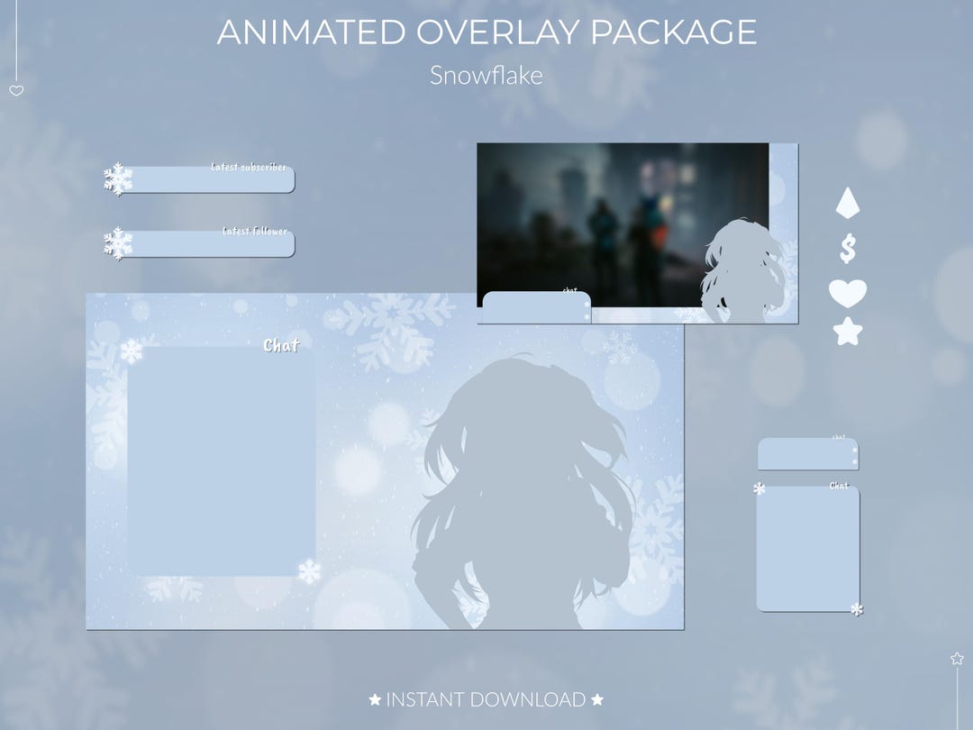 Overlay Stream Pack | Animated | Snowy | Festive | Holidays | Winter ...