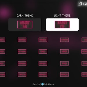 Neon Pink Stream Package Pink Funky Aesthetic Streamer Graphics Neon ...